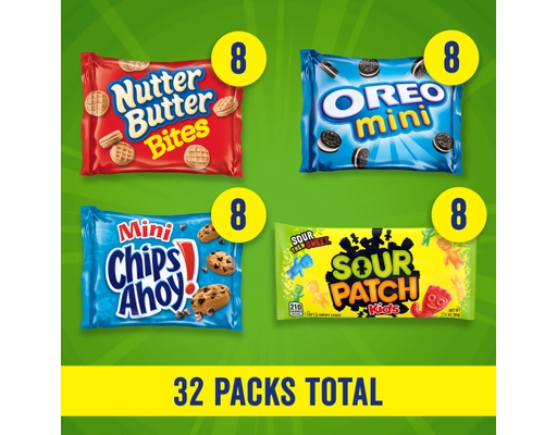 Mini Cookies & Candy Variety Pack Oreo Mini Chips Ahoy! Mini