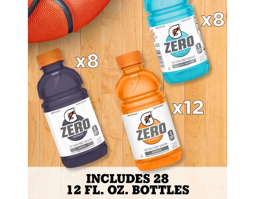 Gatorade Zero Sugar Thirst Quencher Drinks Variety Pack 12 fl