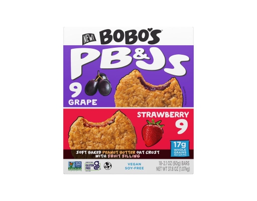 Bobo's PB&J Oat Snacks, Variety Pack, 18 pack