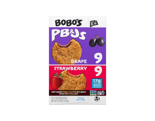 Bobo's PB&J Oat Snacks, Variety Pack, 18 pack
