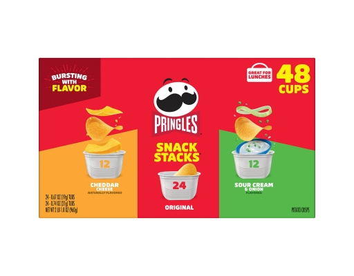 Pringles Snack Stacks Cups Variety Pack 48 ct