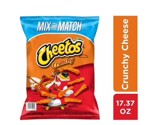 Cheetos Crunchy Cheddar Cheese Snacks, 17.37 oz.