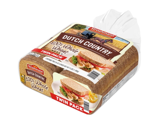 Stroehmann Dutch ctry 100% Whole Wheat Bread 24 oz (2-pk)