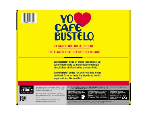 Cafe Bustelo Coffee Espresso Style Pods, Dark Roast, 80 count