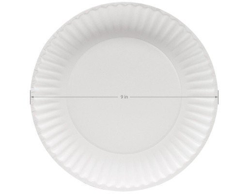 Super Strong Heavy-Duty Paper Plates, 9", 600 ct.