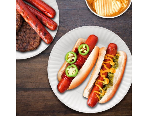 Super Strong Heavy-Duty Paper Plates, 9", 600 ct.