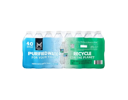 Member's Mark Purified Water Bottles 16.9 fl oz (40-pk)