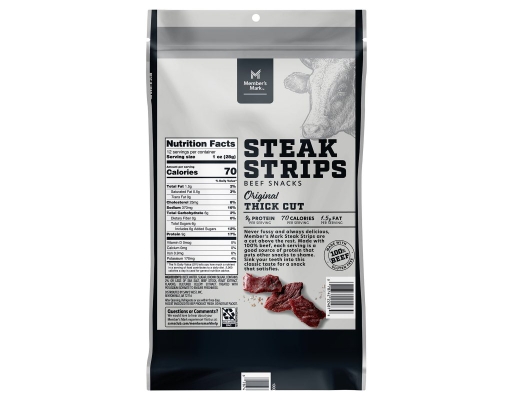 Member's Mark Beef Steak Strips Thick Cut 12 oz