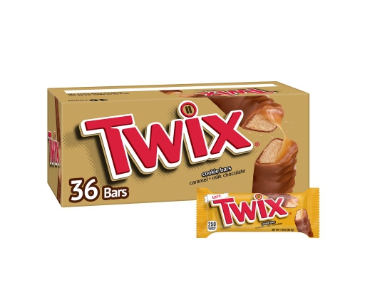 Twix Full Size Caramel Cookie Chocolate Bars 1.79 oz (36-pk)