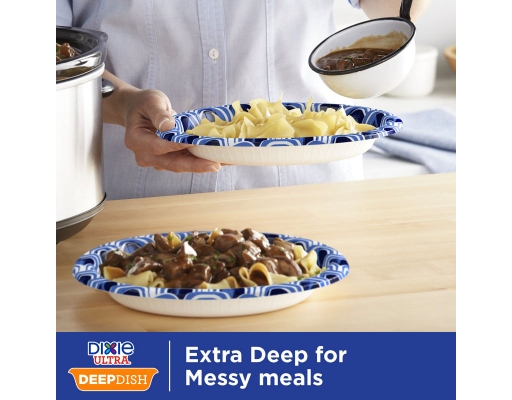 Dixie Ultra Extra Deep Dish Paper Plates, 9" 28 oz., 115 ct.