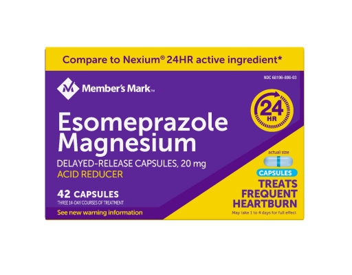 Member's Mark Delayed Release Esomeprazole Magnesium 20mg Capsul