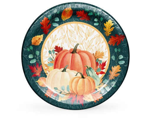 Member's Mark Fall Dinner Paper Plates 10", 85 ct.