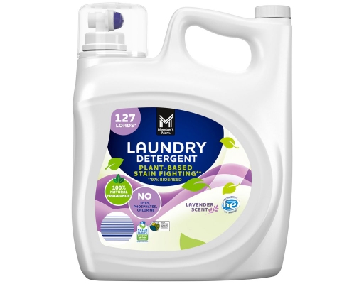 Member's Mark Plant Based Liquid Laundry Detergent, Lavender, 127 loads ...