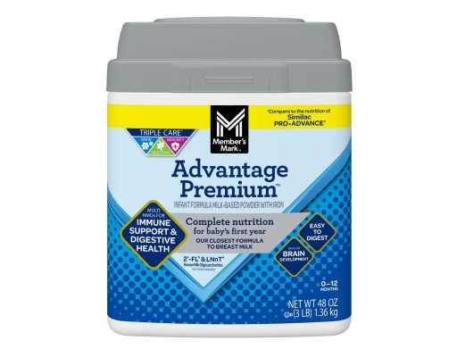 Member's Mark Advantage Premium Infant Formula with Iron 48 oz