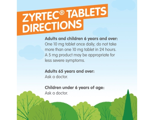Zyrtec 10mg Allergy Relief Tablets Variety Pack 120 ct