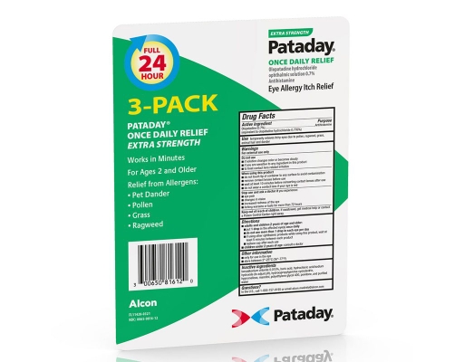 Pataday Extra Strength Eye Drops 0.085 fl oz (3-pk)