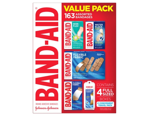 Band-Aid Adhesive Bandages Variety Pack 163 ct
