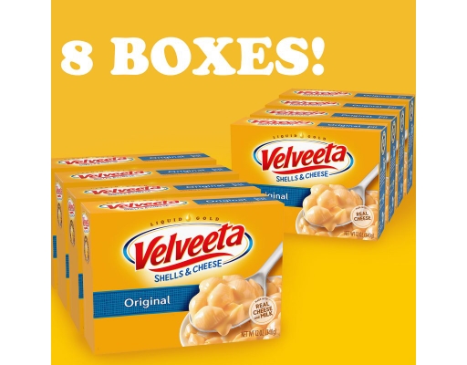 Velveeta Shells & Cheese Pasta Boxes Original 12 oz (8-pk)