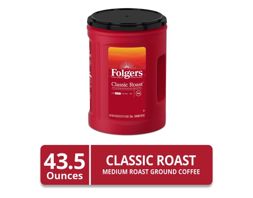 Folgers Classic Ground Coffee Medium 43.5 oz