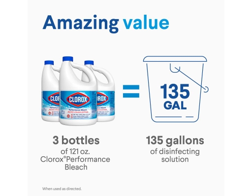 clorox performance bleach label