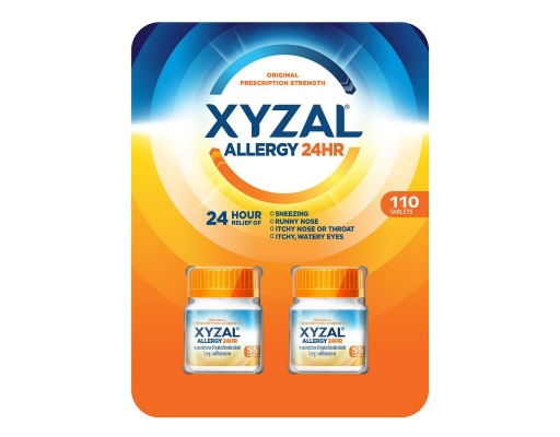 Xyzal 5mg Allergy Relief Tablets 55 ct (2-pk)