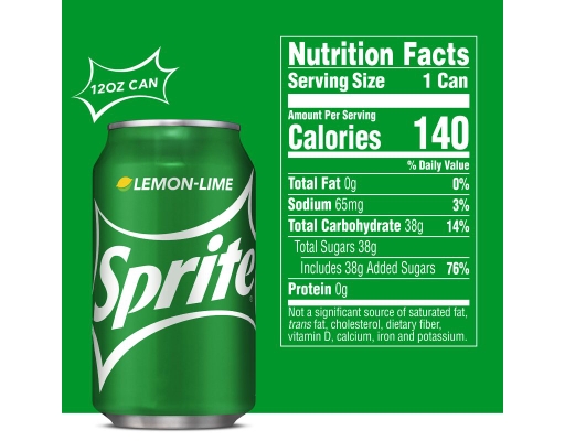 sprite soda sizes
