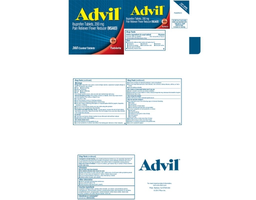 Advil 200mg Pain Reliever Tablets 360 ct