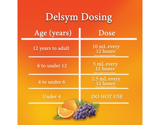 Delsym 12-Hr. Cough Relief Liquid, Orange, 5 fl. oz, 2 pk