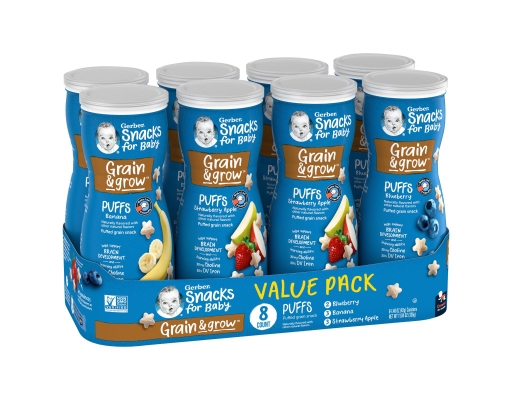 Gerber Baby Snacks Puffs Variety Pack 1.48 oz (8-ct)