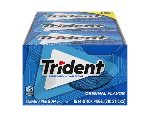trident gum logo evolution