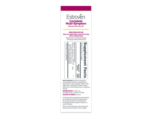 Estroven Complete Multi-Symptom Menopause Relief Caplets 84 ct
