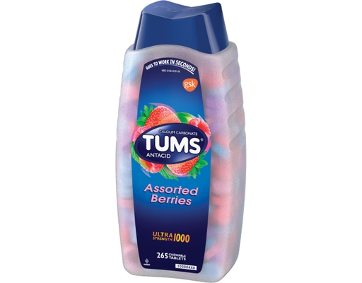 Tums Ultra Strength Antacid Chewable Tablets Assorted Berries
