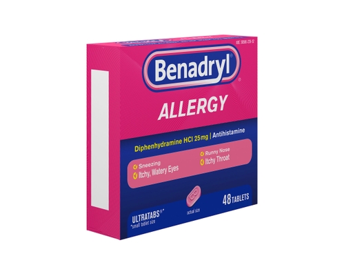 Benadryl 25mg Allergy Ultratab Tablets 48 ct (3-pk)
