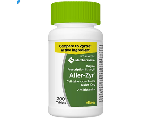 Member's Mark Aller-Zyr 10mg Tablets 200 ct (2-pk)