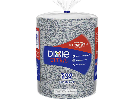 Dixie Ultra Paper Plate 6-7/8 Inch 300 ct