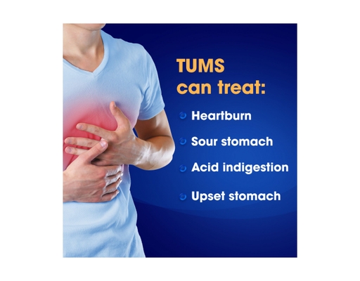 Tums Extra Strength Antacid Chewable Tablets Smoothies 250 ct