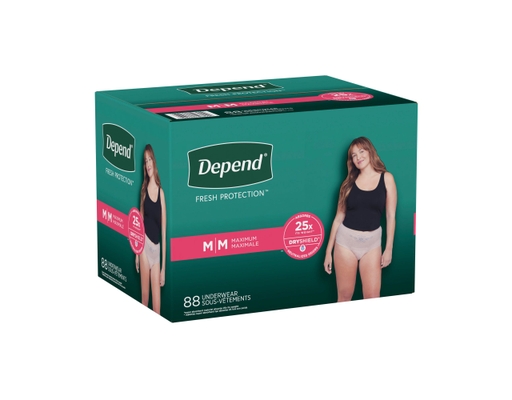 Depend Fresh Protection Underwear for Women Medium 88 ct