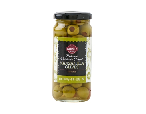 Wellsley Farms Minced Pimiento Stuffed Manzanilla Olives 8.3 oz