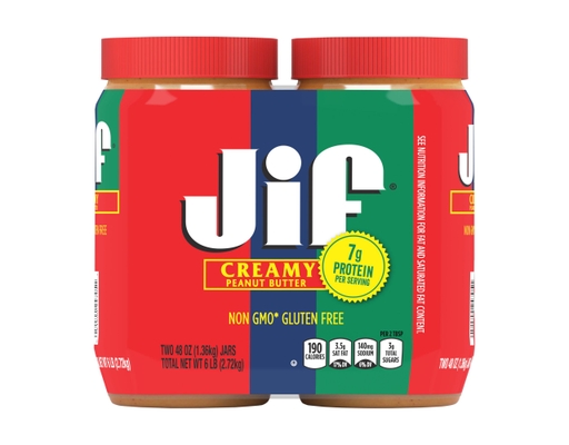 JIff Creamy Peanut Butter 48 oz (2-pk)