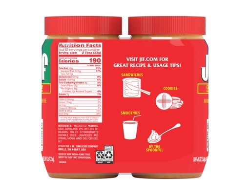 JIff Creamy Peanut Butter 48 oz (2-pk)