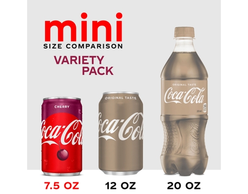 Coca-Cola Mini Soda Cans Variety Pack 7.5 fl oz (30-pk)