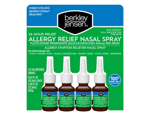 Berkley Jensen Allergy Relief Nasal Spray 0.62 fl oz (4-pk)