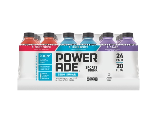Powerade Zero Sugar Sports Drink Variety Pack 20 fl oz (24-pk)