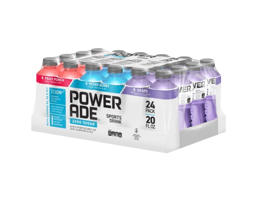 Powerade Zero Sugar Sports Drink Variety Pack 20 fl oz (24-pk)