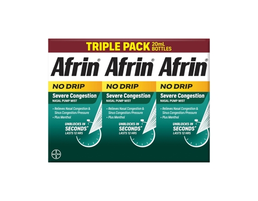 Afrin No-Drip Severe Congestion Nasal Pump Mist 0.67 Fluid Ounc