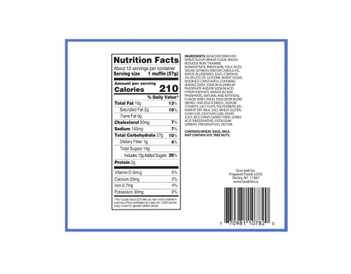 Two-Bite Muffins Wild Blueberry 12 ct