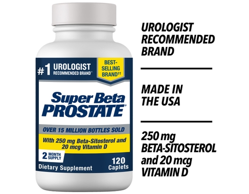 Super Beta Prostate Supplement Caplets 120 ct