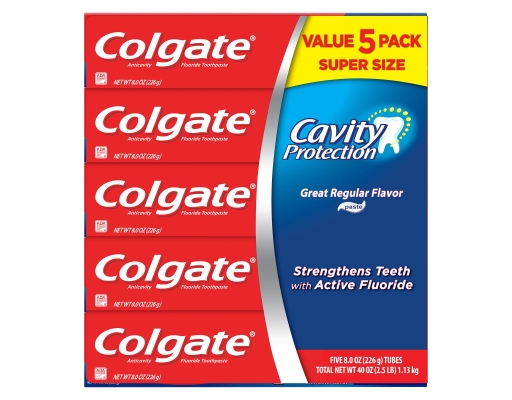 Colgate Cavity Protection Toothpaste Regular 8 oz (5-pk)