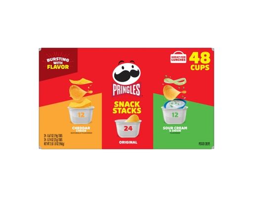 Pringles Snack Stacks Cups Variety Pack 48 ct