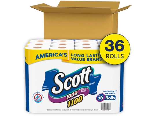 Scott 1-Ply Bath Tissue 1100 ct (36-pk)